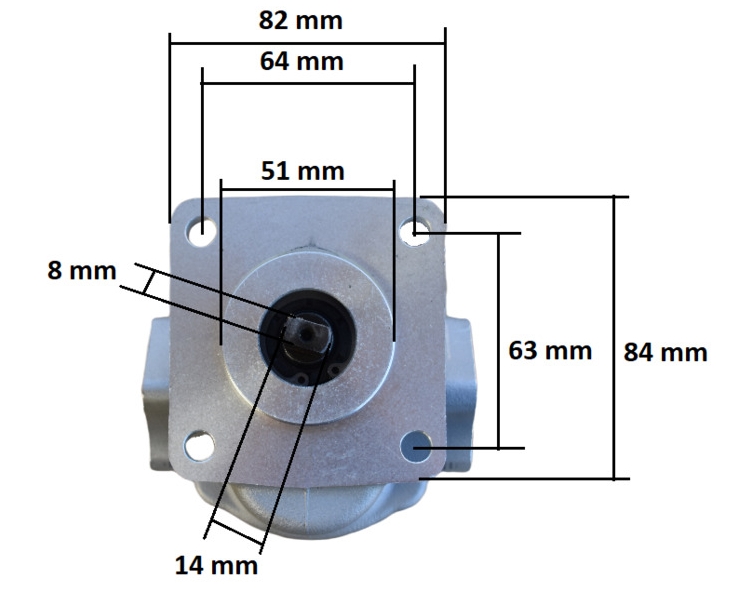 Pompa hidraulica Iseki TX, TU, Mitsubishi D, MT - cod 50 - Snec Cereale